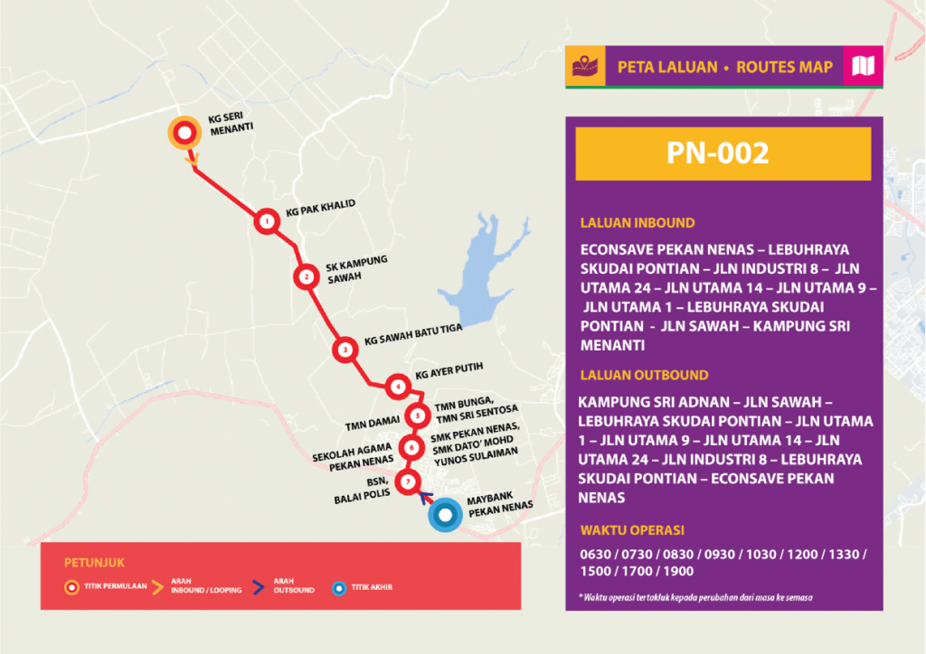 BMJ Route & Schedules (Pontian) - PAJ