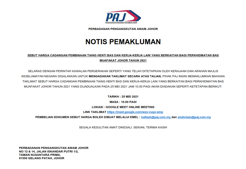 tender-notis-pemakluman - PAJ